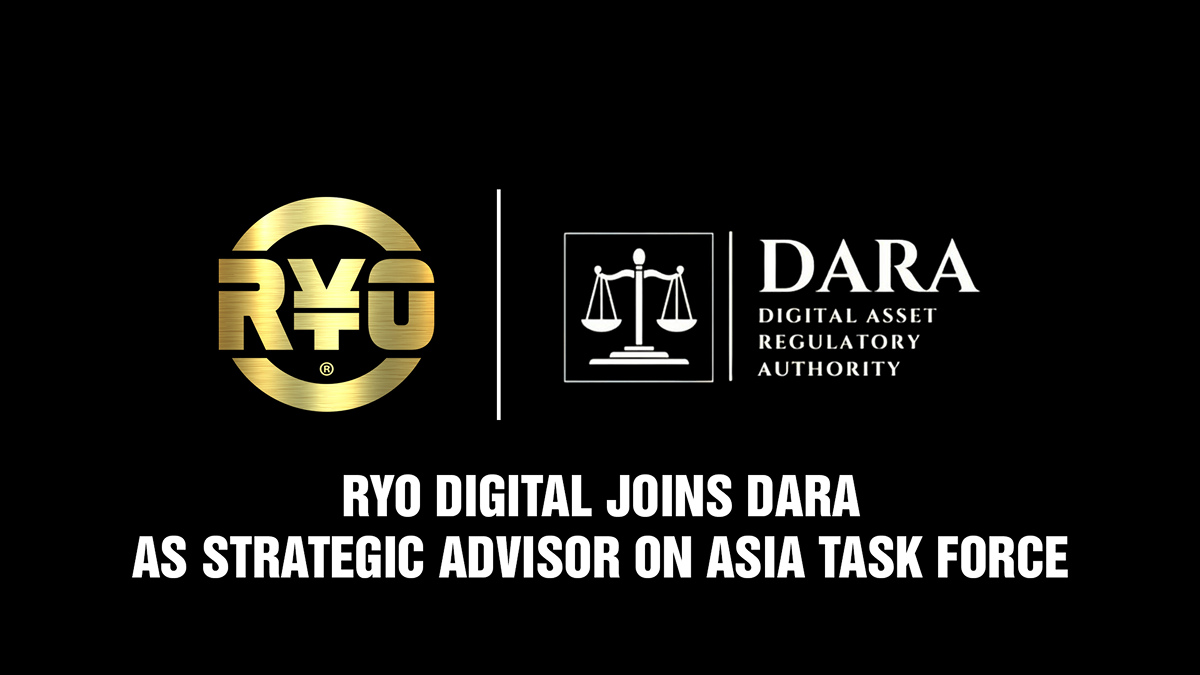 RYO Coin | RYO Digital Named DARA Strategic Advisor for Asia Task Force